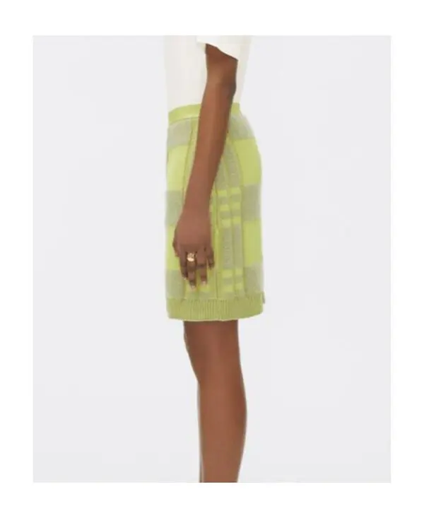 Bottega Veneta Logo Waffle Skirt