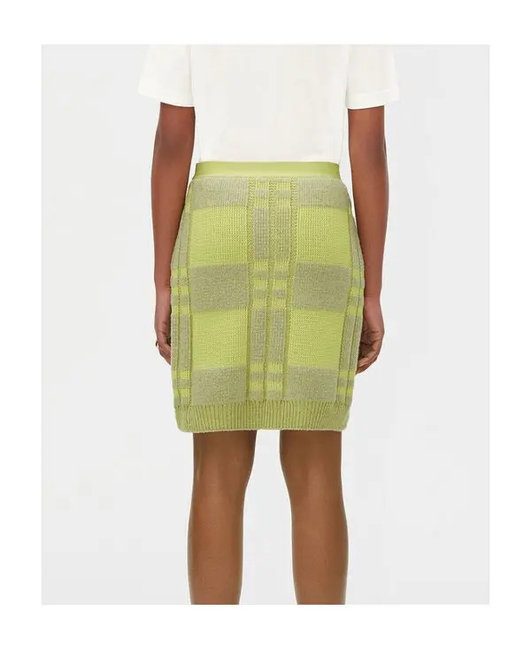 Bottega Veneta Logo Waffle Skirt