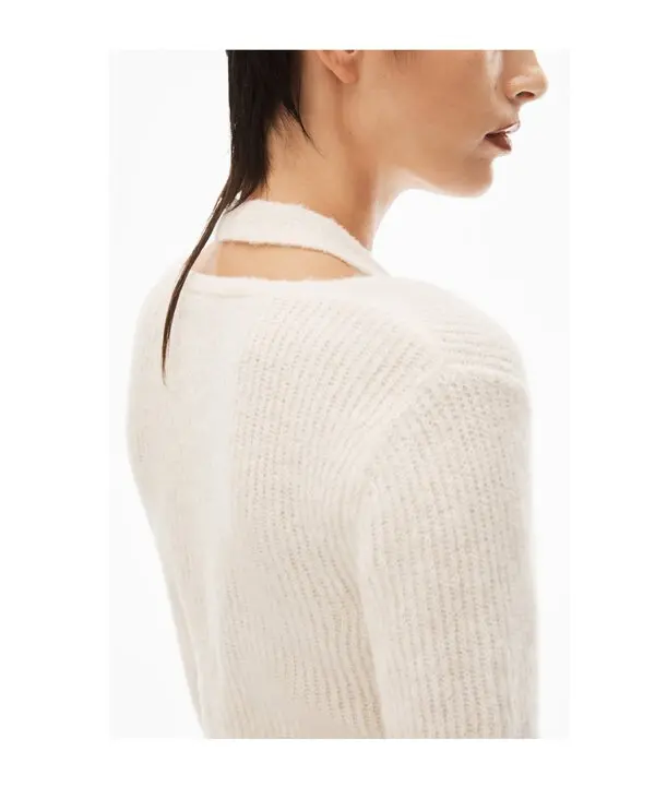 Alexander Wang Twinset Hybrid Halter Cardigan - White