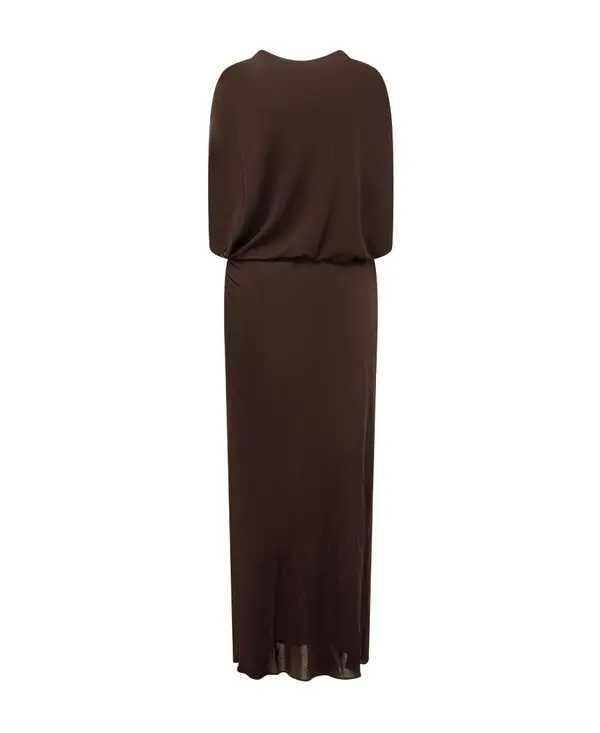 LANVIN Cut-out Detailed Crewneck Maxi Dress - Black