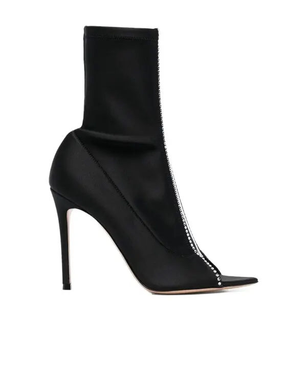 GIANVITO ROSSI Embellished Open-toe Stiletto Boots