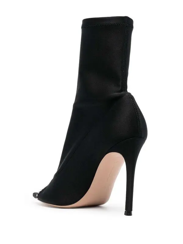 GIANVITO ROSSI Embellished Open-toe Stiletto Boots