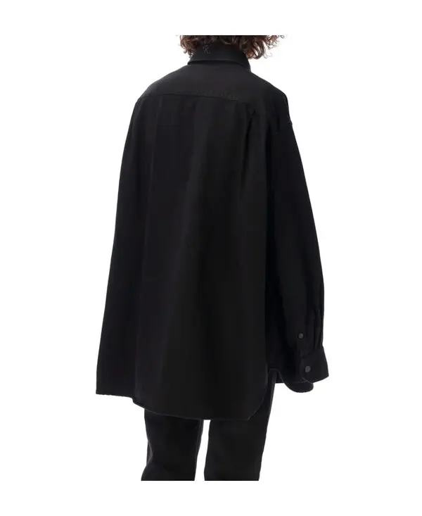 Raf Simons Logo Long-sleeved Shirt - Black