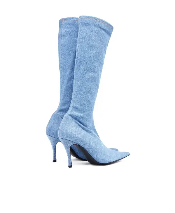 DIESEL® D-venus Stiletto Boots - Light Blue