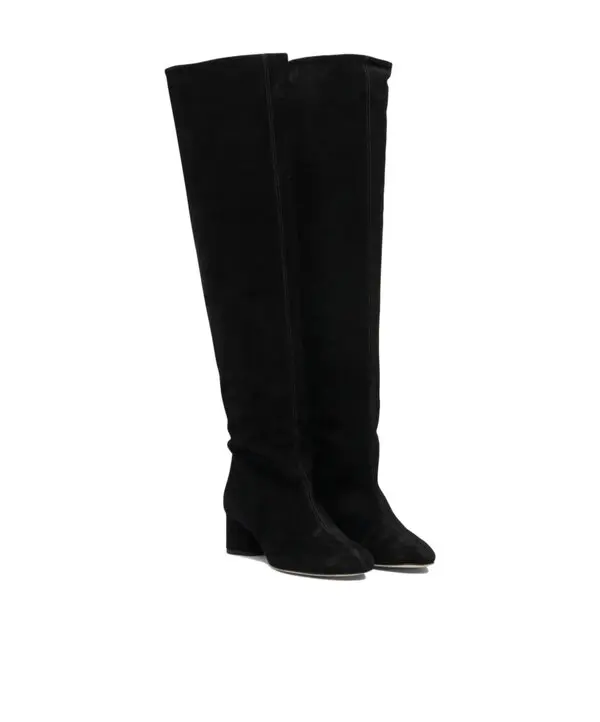 AeydĒ 55mm Willa Suede Block-heel Boots