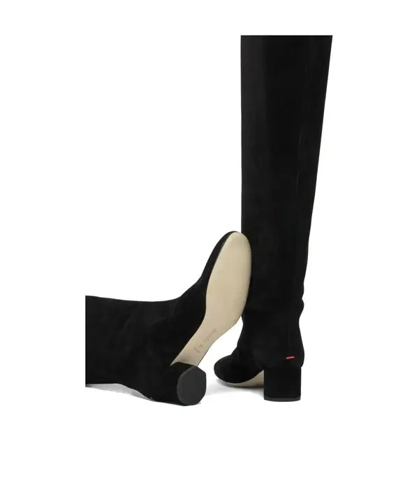 AeydĒ 55mm Willa Suede Block-heel Boots