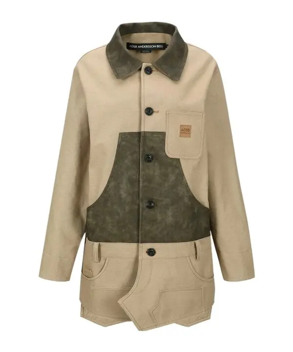 Andersson Bell Beige Carpenter Paneled Jacket