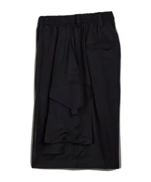 Y3 Drawstring Knee-length Cargo Shorts - Black