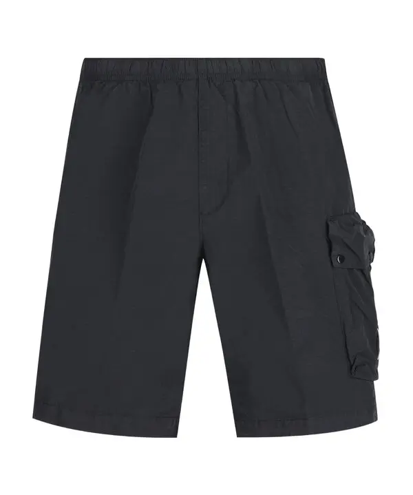 C.P. COMPANY Technical Shorts With Lens Pocket - Black