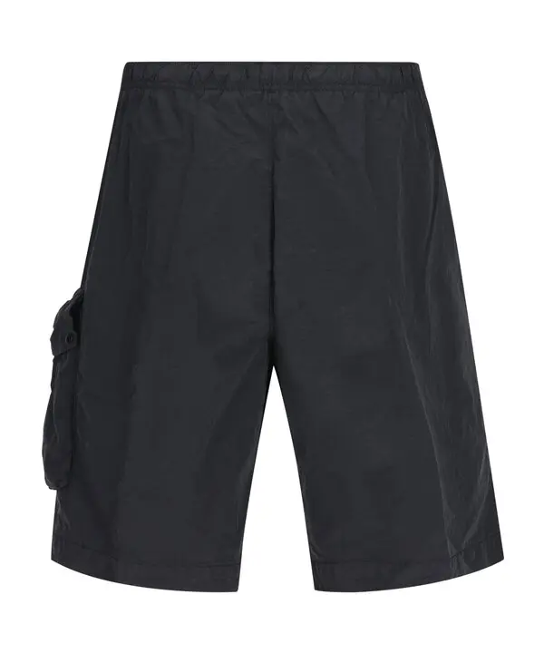 C.P. COMPANY Technical Shorts With Lens Pocket - Black