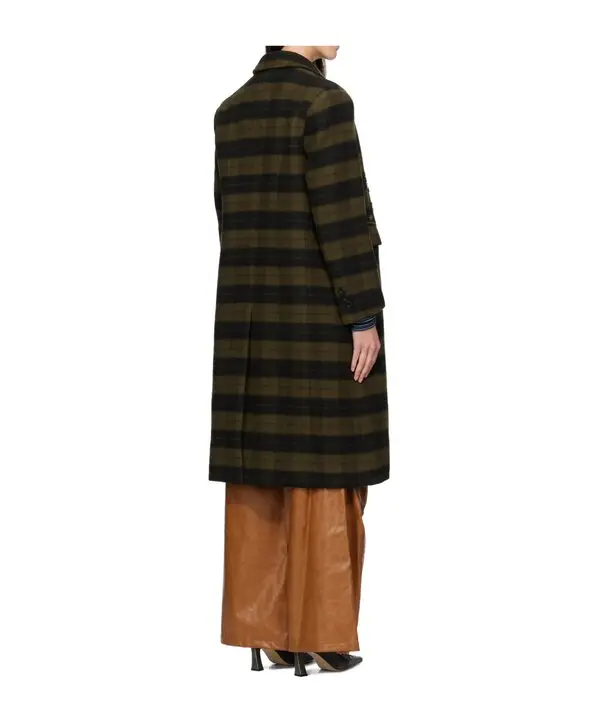 Andersson Bell Checked Double-breasted Coat