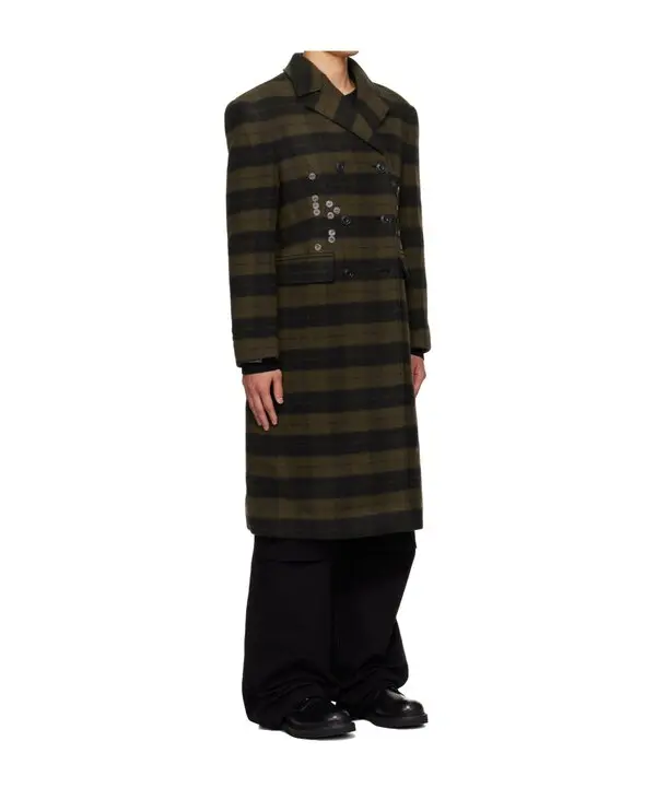 Andersson Bell Checked Double-breasted Coat