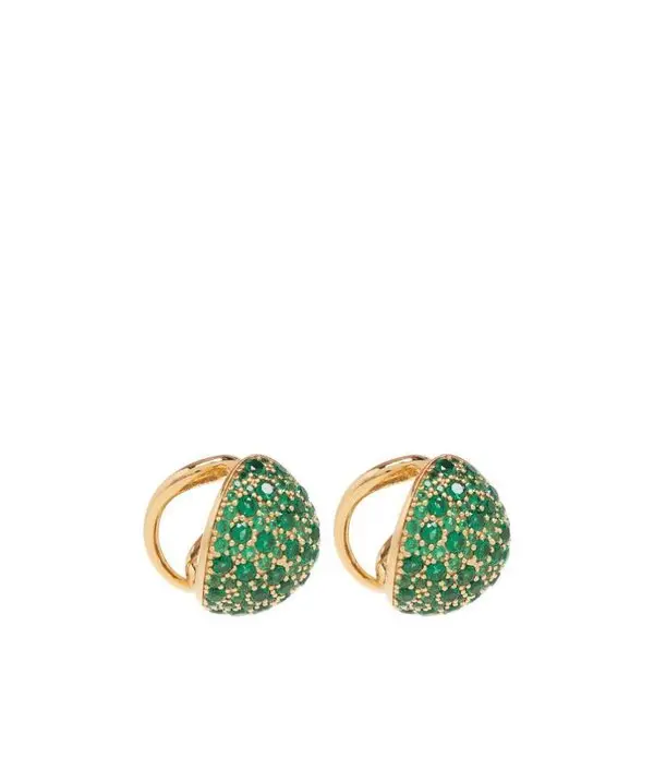 Bottega Veneta Raise Embellished Earrings - Green
