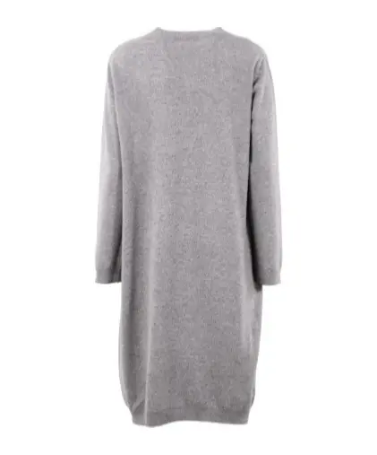 Fabiana Filippi Wool Dress With Metallic Detail - Gray
