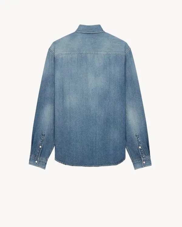Saint Laurent Long Sleeve Denim Shirt