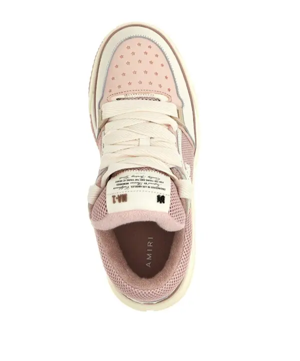 Amiri Round Toe Low-top Sneakers - Nude