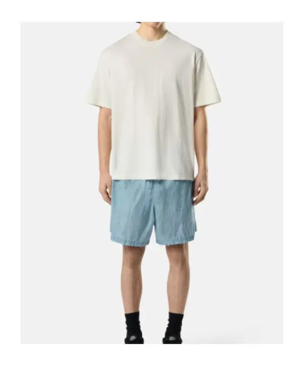 Stone Island Logo Printed Crewneck T-shirt