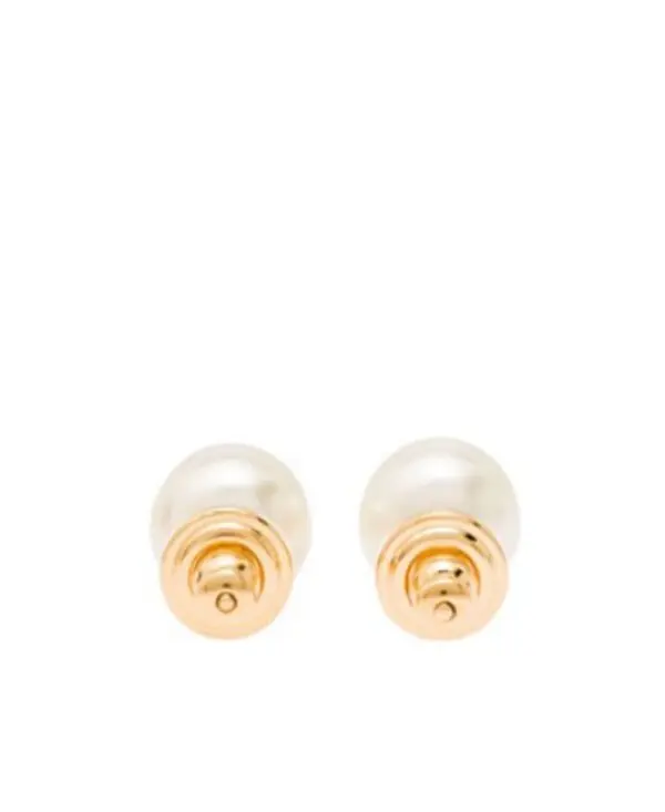 Valentino Garavani Vlogo Signature Pearl Earrings - Yellow
