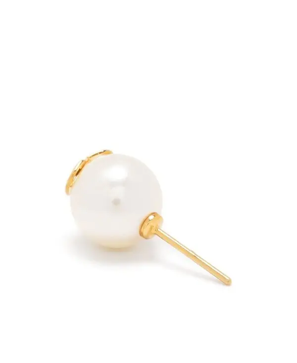 Valentino Garavani Vlogo Signature Pearl Earrings - Yellow
