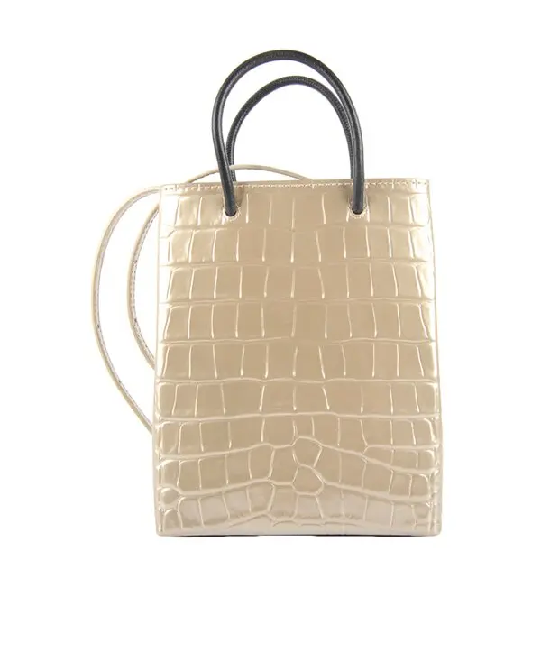 Balenciaga Logo-print Leather Tote Bag