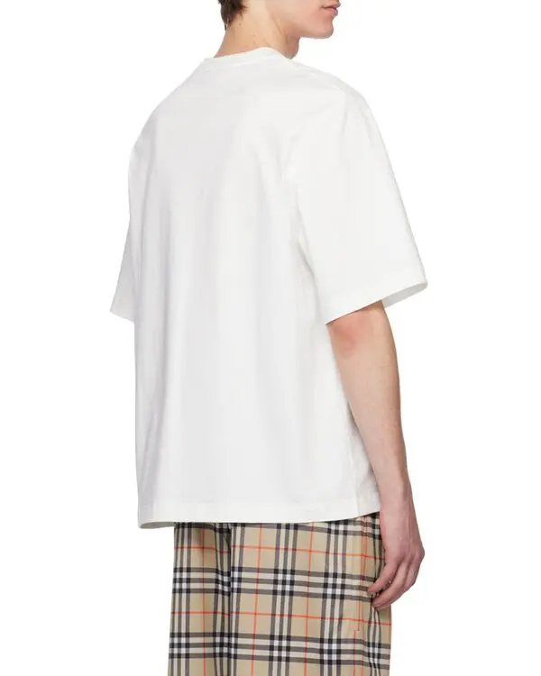 Burberry Logo Embroidered Crewneck T-shirt