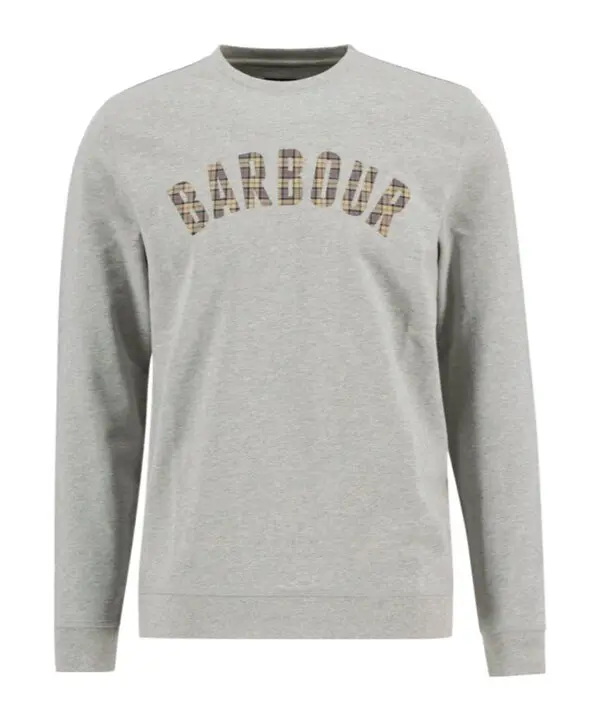 Barbour Plaid Logo Crewneck Sweater