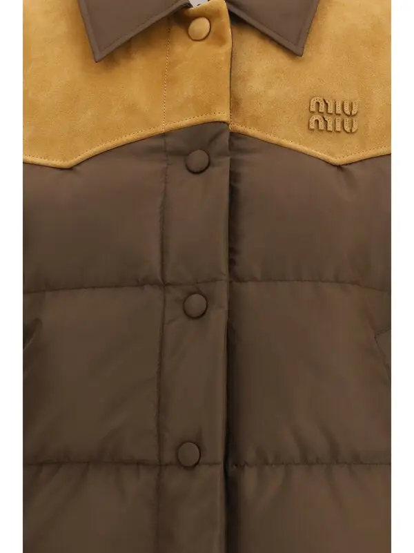 Miu Miu Two-toned Blouson Down Jacket - No