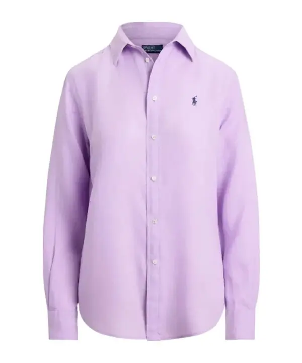 Polo Ralph Lauren Long Sleeve Linen Shirt - Lavender