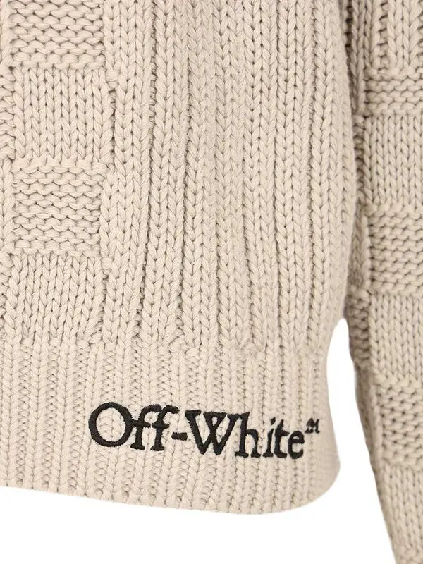Off-White Arrow 3d Stitch Crewneck Knitted Jumper