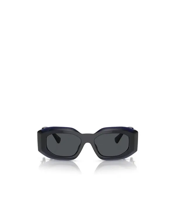 Versace Rectangular Frame Sunglasses - Black