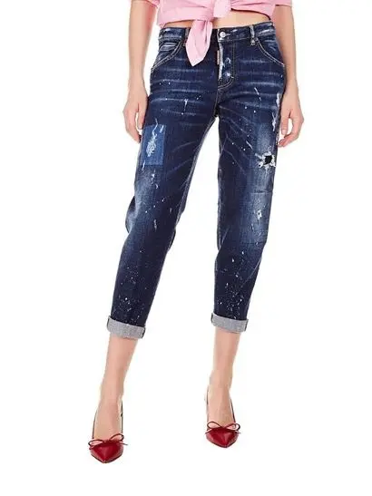 Dsquared2 Distressed Jeans With Pierced Detailing