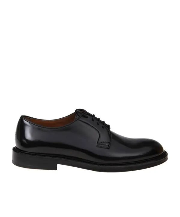 DOUCAL'S Round-toe Lace-up Derby Shoes