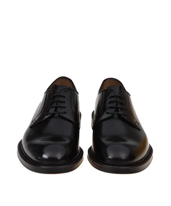 DOUCAL'S Round-toe Lace-up Derby Shoes