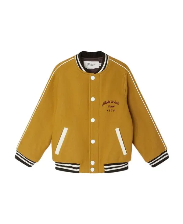 Bonpoint Logo Varsity Jacket - Orange