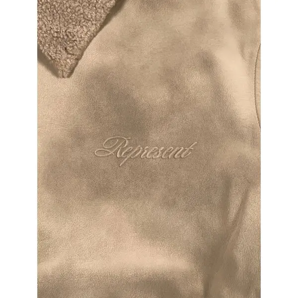REPRESENT Zipped Shearling Collar Jacket