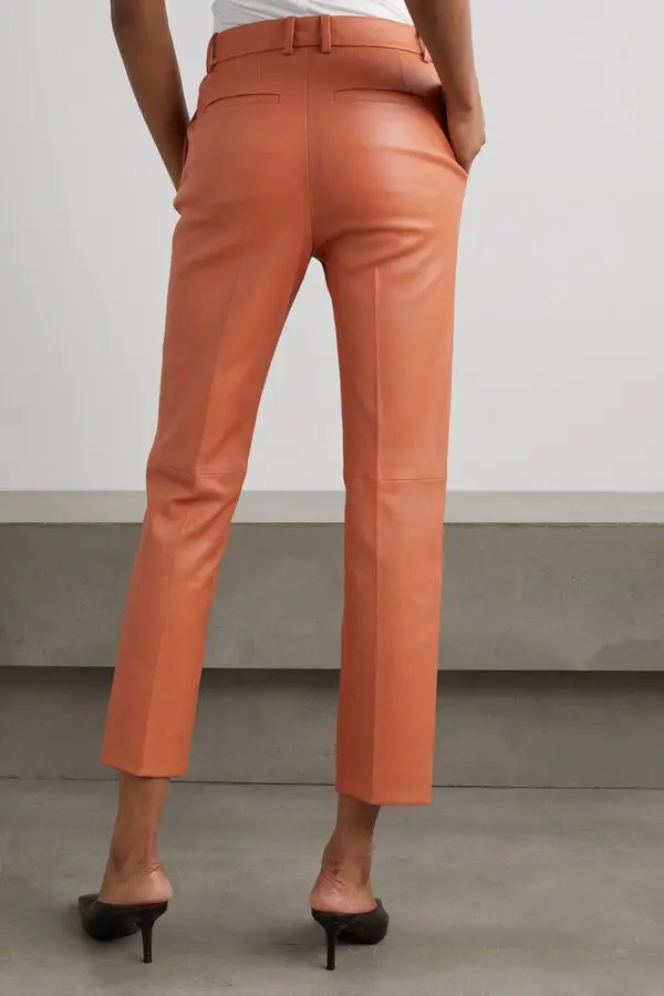 JOSEPH Leather Skinny Casual Pants