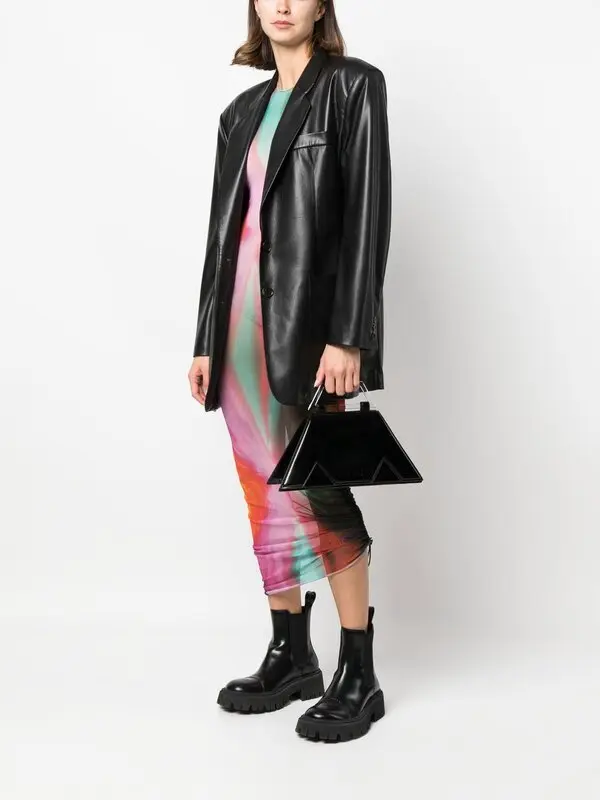 MSGM Trapezoidal Logo Shoulder Bag