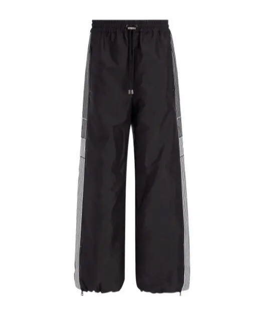 Dior Flared Monogrammed Pants - Black