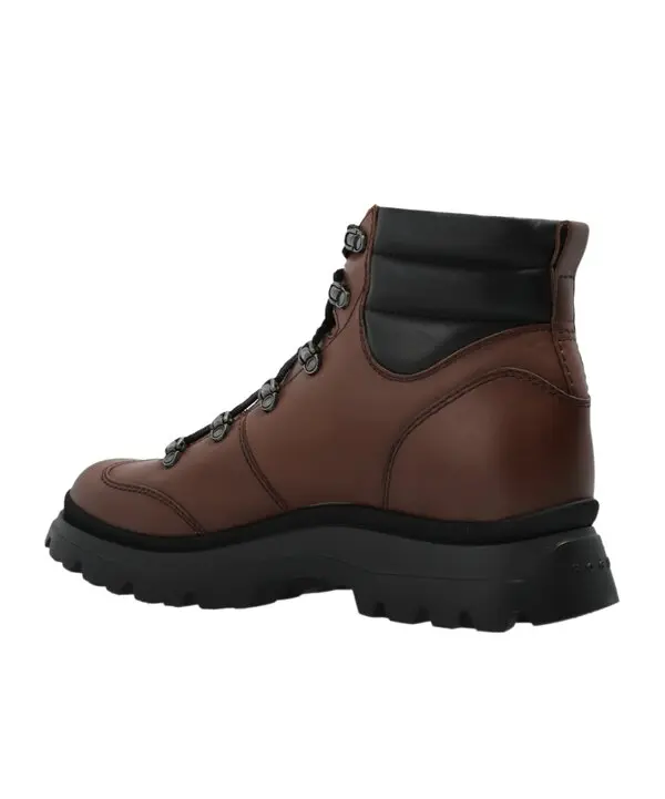 Hogan Lace-up Leather Boots
