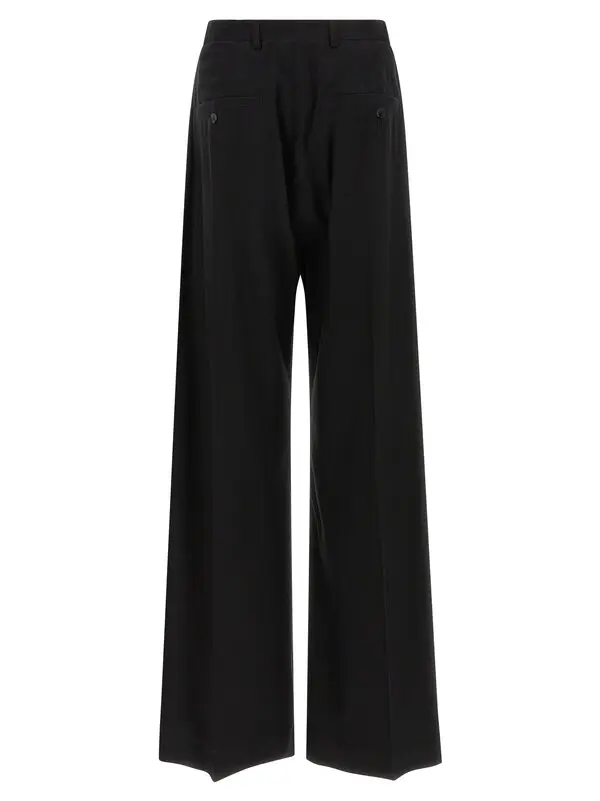 Rick Owens Concordian Tailored Flannel Wide-leg Trousers