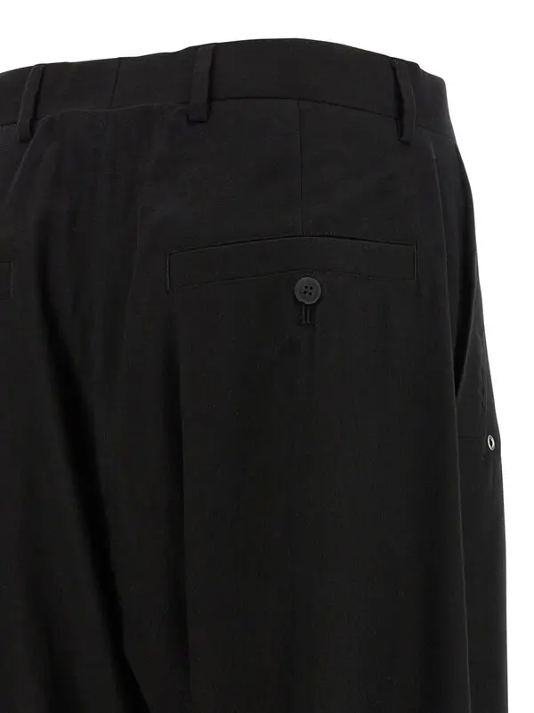 Rick Owens Concordian Tailored Flannel Wide-leg Trousers