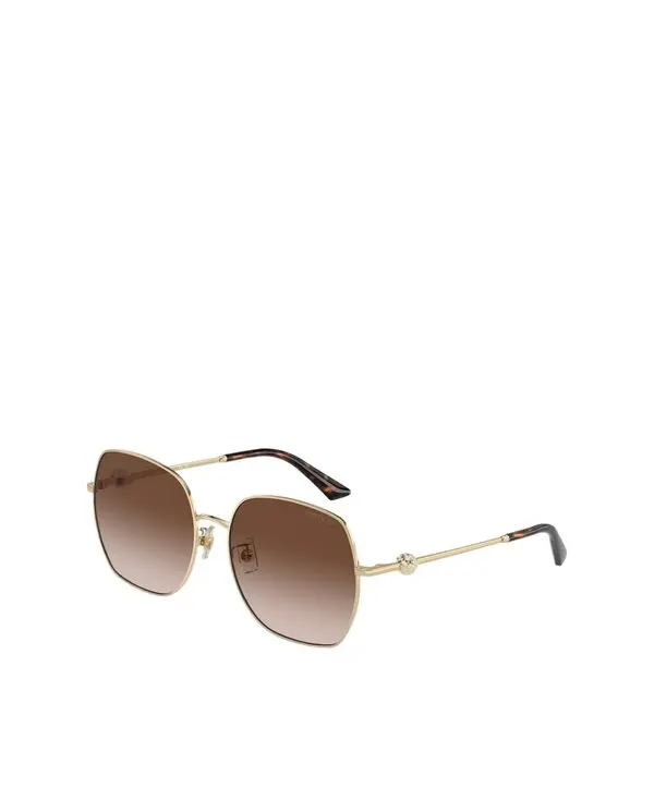 JIMMY CHOO Square Frame Sunglasses With Logo Detail - Nude