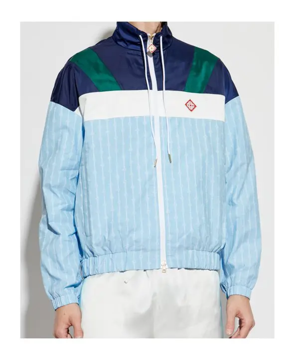 Casablanca Pinstripe Pattern Track Jacket - Multicolor