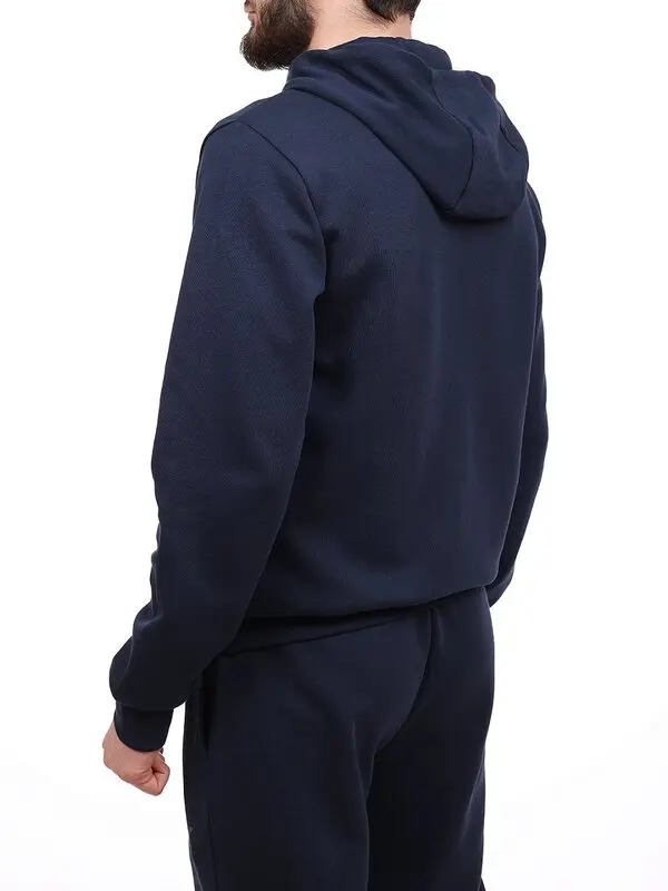EA7 Logo Hooded Zip-up Jacket