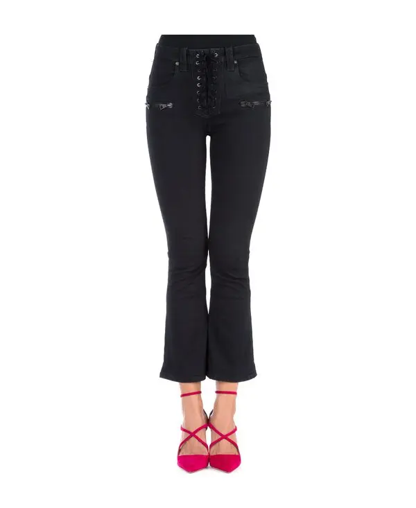 BEN TAVERNITI UNRAVEL PROJECT Stretch Jeans With Decorative Zipper Detail