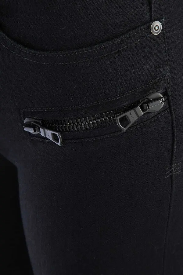 BEN TAVERNITI UNRAVEL PROJECT Stretch Jeans With Decorative Zipper Detail