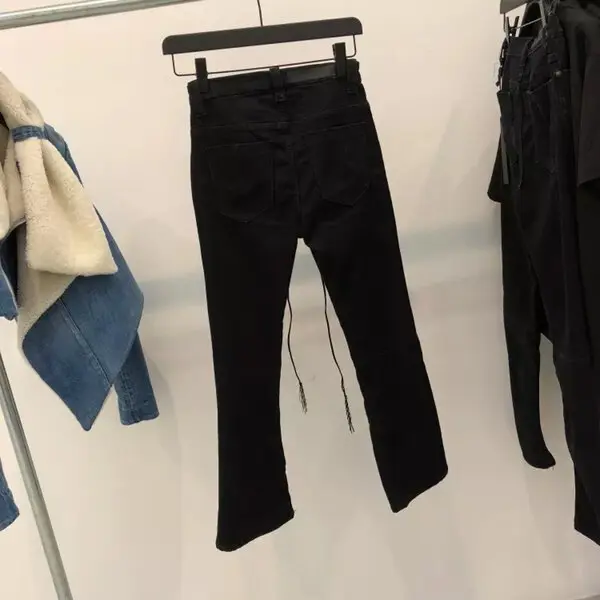 BEN TAVERNITI UNRAVEL PROJECT Stretch Jeans With Decorative Zipper Detail