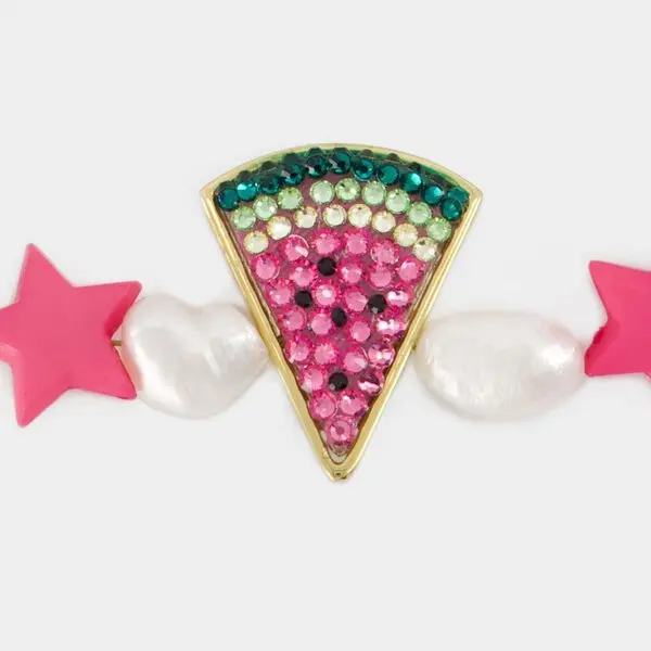SHOUROUK Watermelon Slice Pendant Necklace