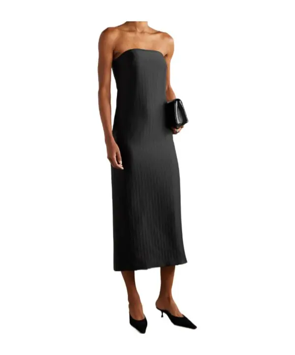 Loulou De Saison Giulia Strapless Paneled Dress - Black