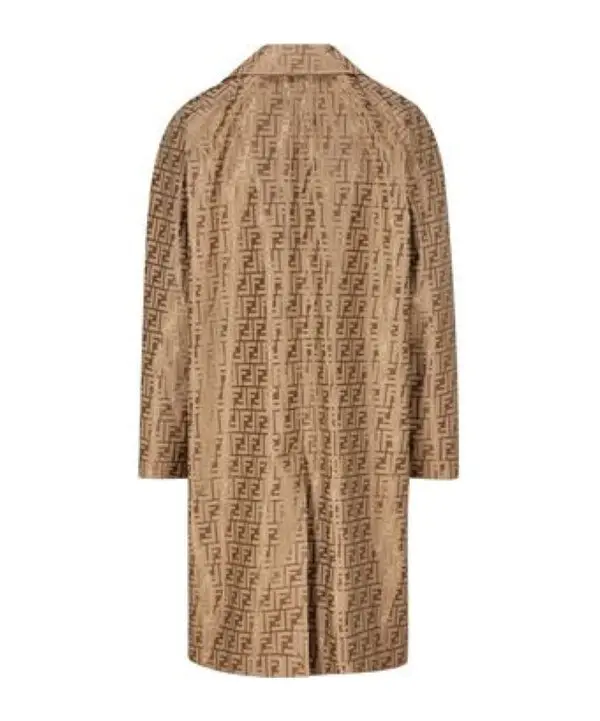 Fendi Ff Printed Long-sleeve Coat